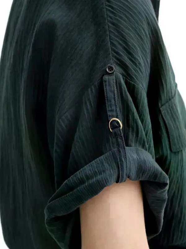 SESSUN Anatole Drawstring Midi Shirt Dress