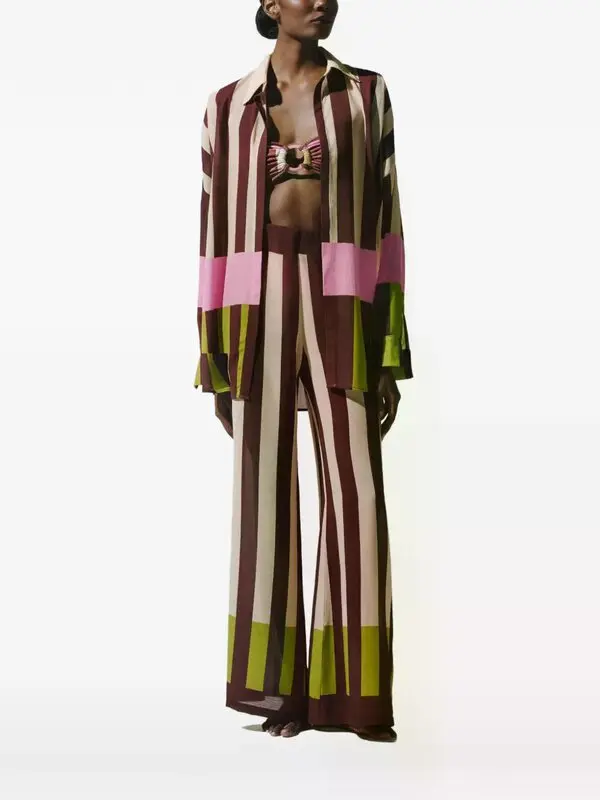 BAOBAB Lulu Striped Sheer Shirt - Pink