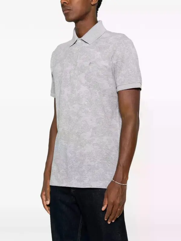Etro Paisley-print Polo Shirt - Grey