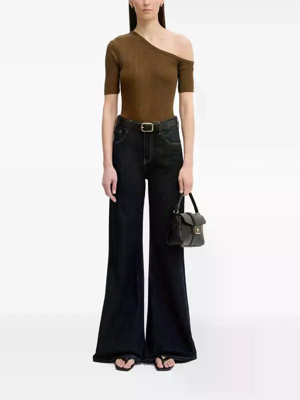 SESSUN Soline One-shoulder Ribbed Top