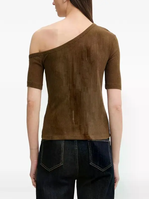 SESSUN Soline One-shoulder Ribbed Top