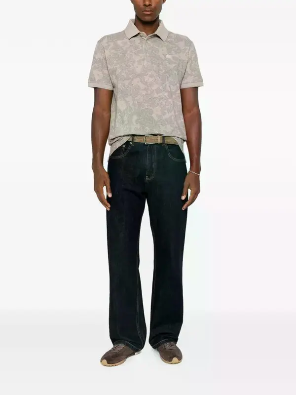 Etro Paisley-print Polo Shirt