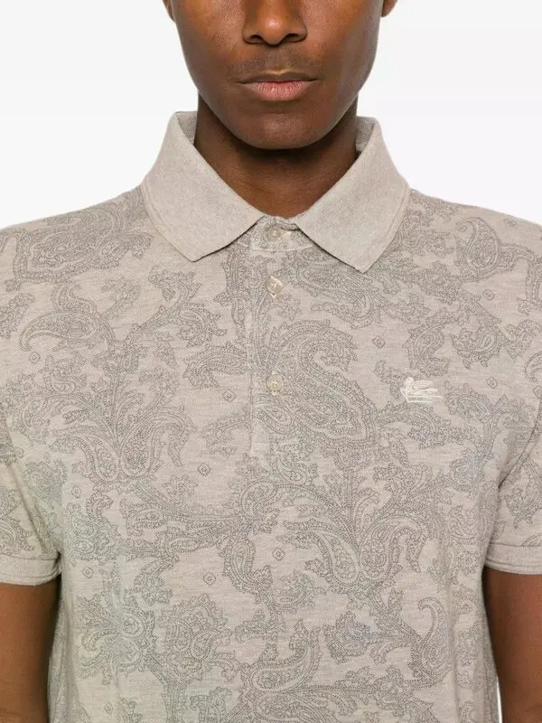 Etro Paisley-print Polo Shirt