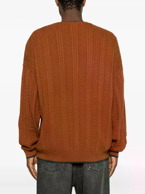Adidas Cable-knit V-neck Sweater