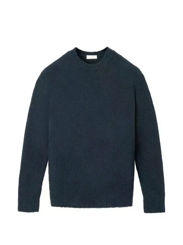 ROBERTO COLLINA Ribbed-trim Knit Sweater - Blue