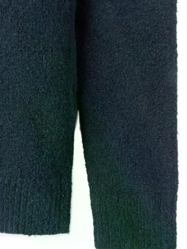 ROBERTO COLLINA Ribbed-trim Knit Sweater - Blue