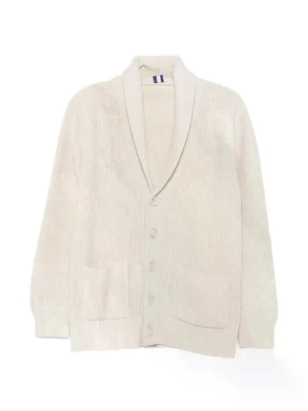Fedeli Shawl Collar Cardigan - Neutrals