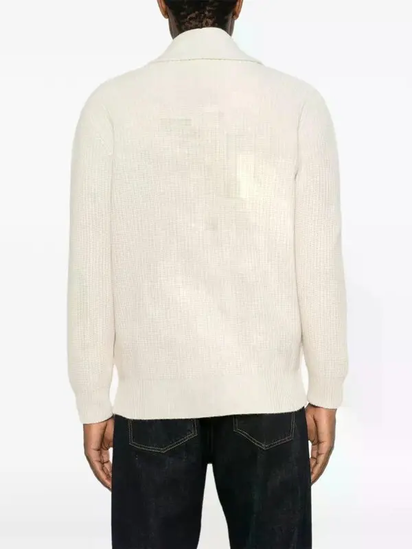 Fedeli Shawl Collar Cardigan - Neutrals