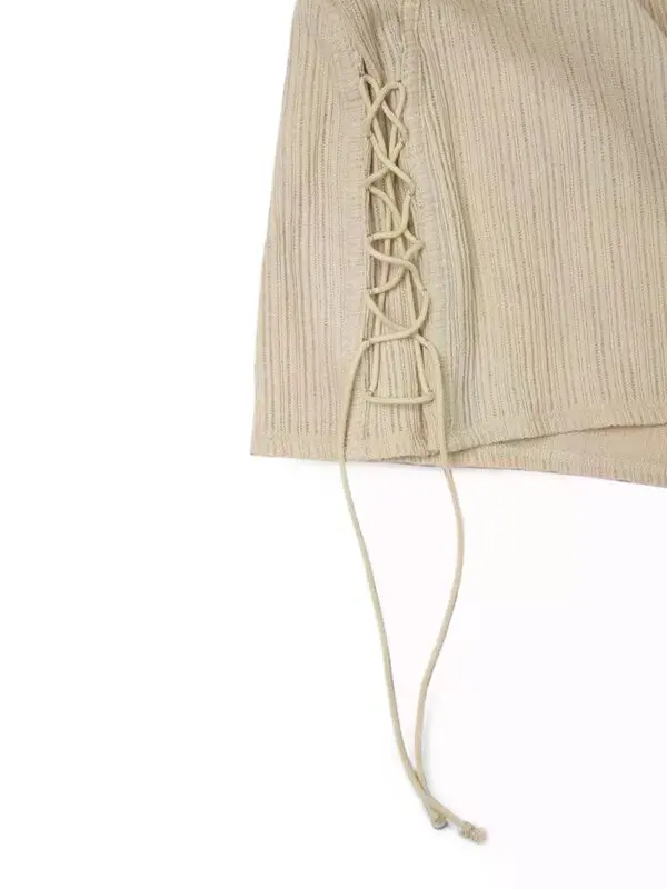 MULLER OF YOSHIOKUBO Ribbed Sleeveless Tank Top - Neutrals