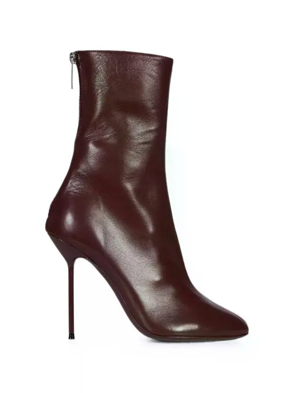 Paris Texas Stiletto-heel Zip-fastening Ankle Boots - Red