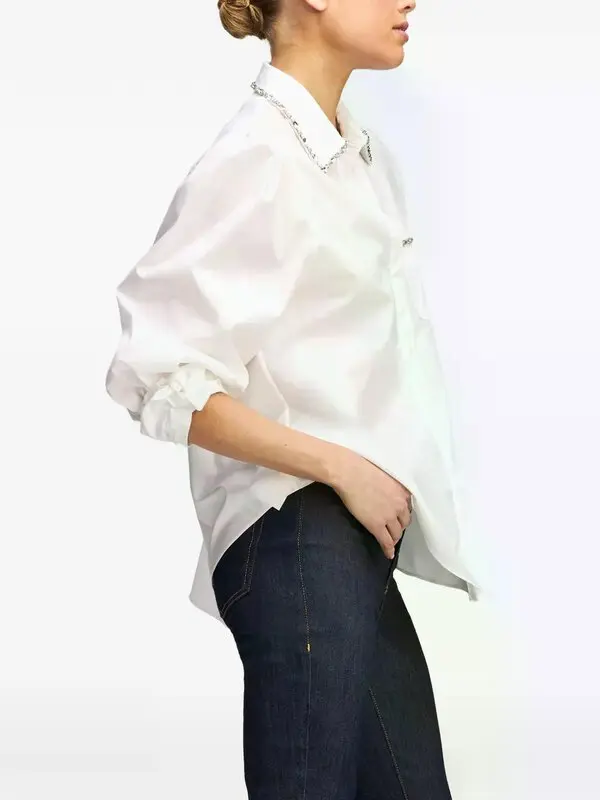 Cinq À Sept Embellished Puff-sleeve Shirt