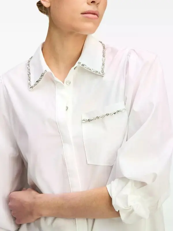 Cinq À Sept Embellished Puff-sleeve Shirt