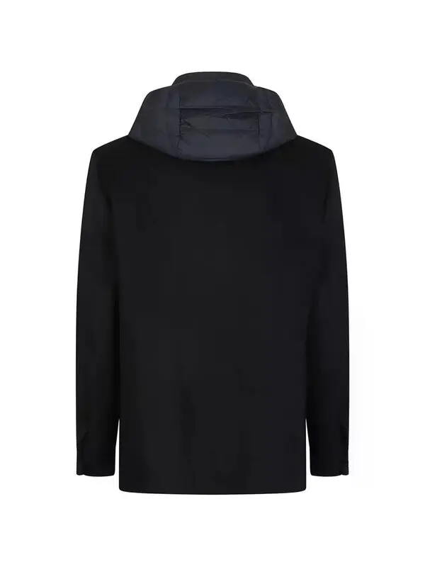 MOORER Hooded Wool Single-breasted Coat