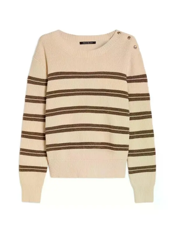PENNYBLACK Button-detail Striped Sweater