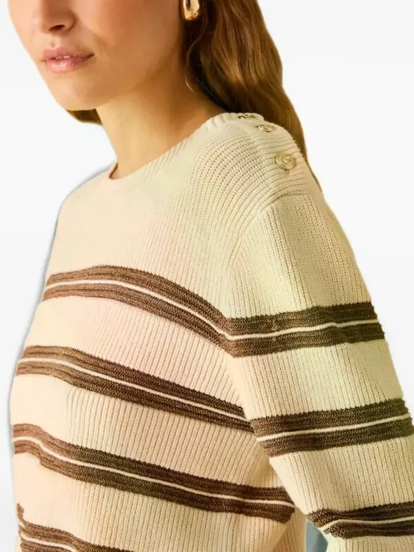 PENNYBLACK Button-detail Striped Sweater