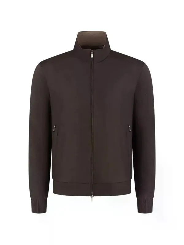Paul & Shark Panelled Stand-up Collar Jacket - Brown