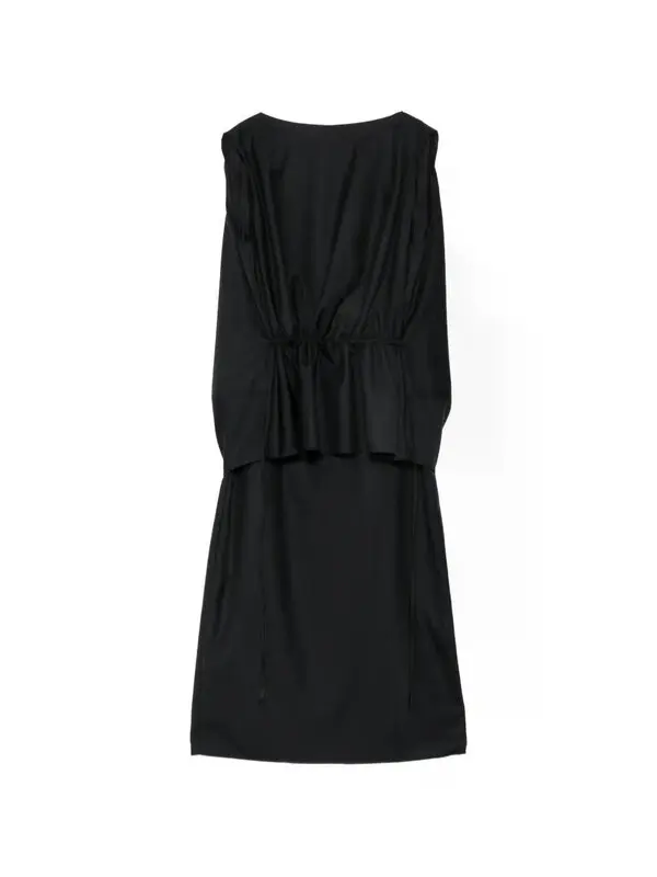 LESS Layered Sleeve Midi Dress