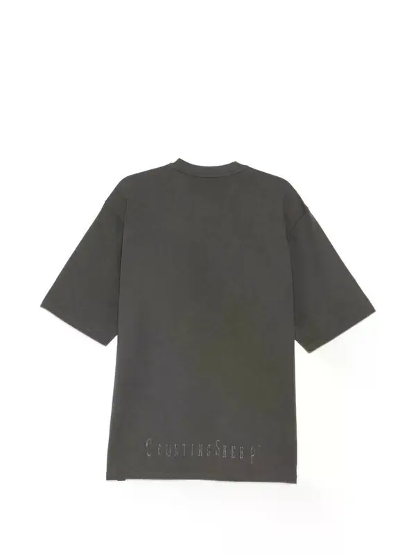 CROQUIS Sheep-print Cotton T-shirt