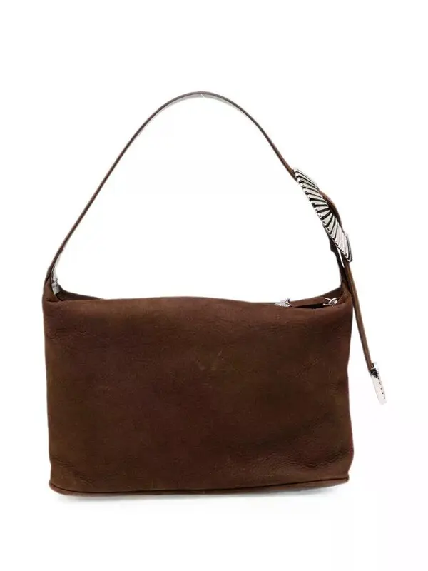 Toga Western-buckle Suede Tote Bag