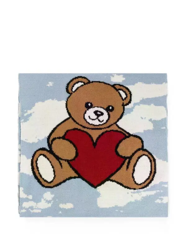 Moschino Teddy Bear Motif Scarf