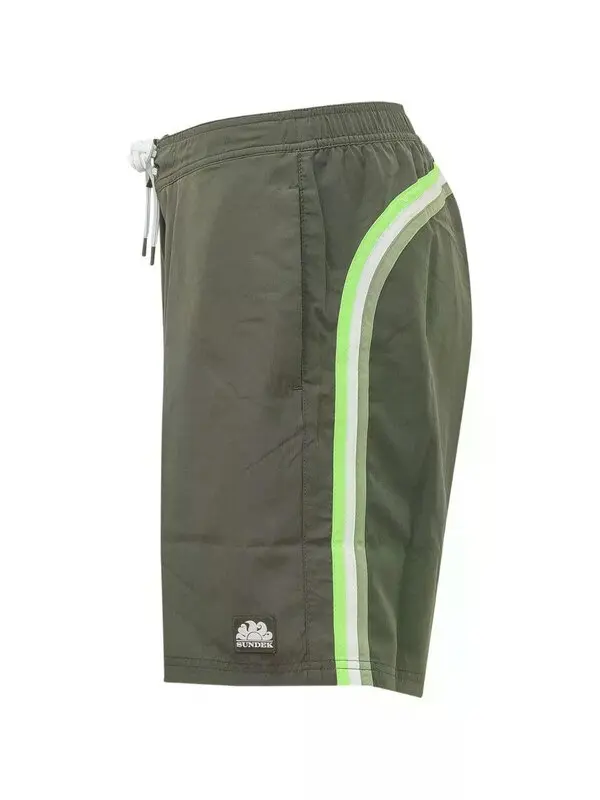Sundek Rainbow-stripe Swim Shorts