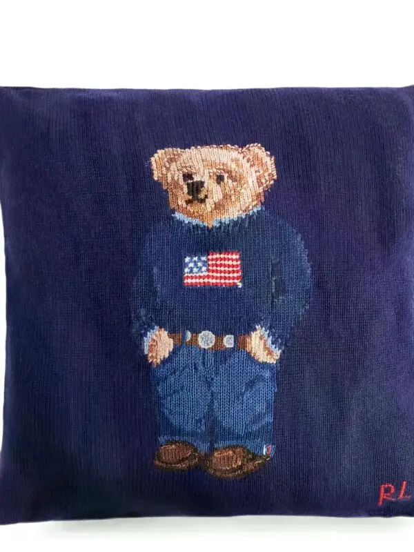 Ralph Lauren Polo Bear Cushion - Blue