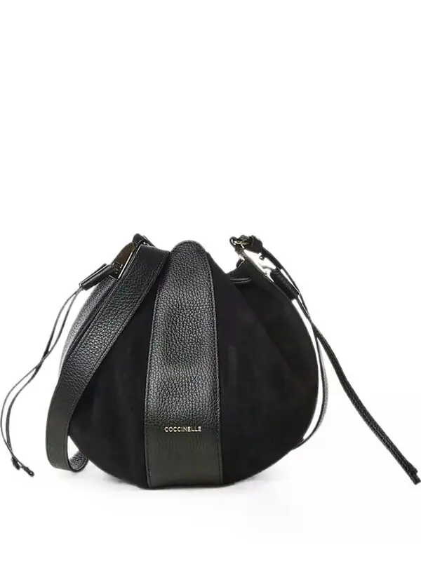 COCCINELLE Panelled Bovine Leather Shoulder Bag - Black