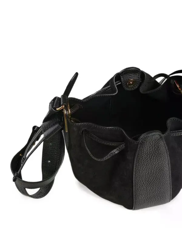 COCCINELLE Panelled Bovine Leather Shoulder Bag - Black
