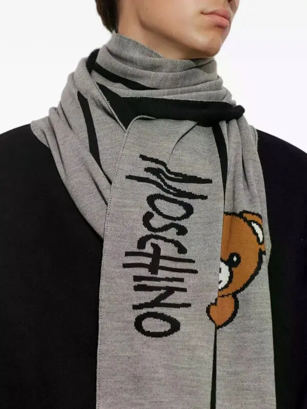 Moschino Teddy Bear-motif Scarf