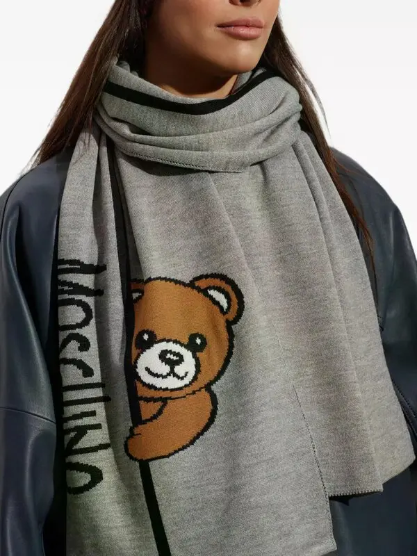 Moschino Teddy Bear-motif Scarf