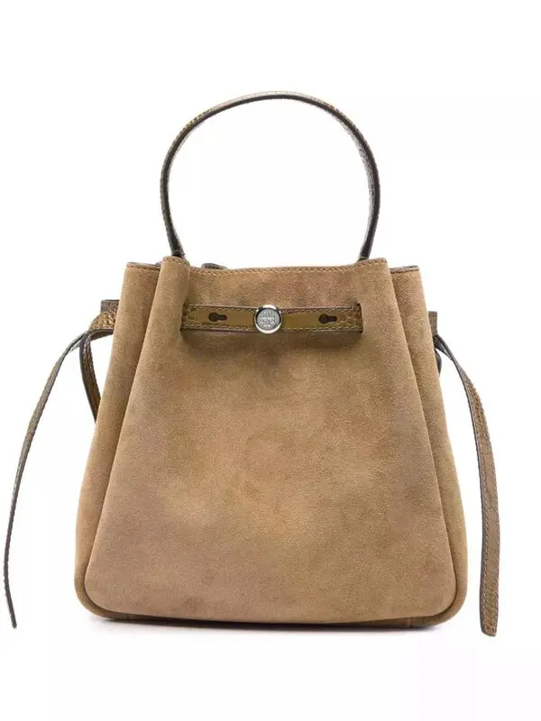 Tory Burch Romy Suede Bucket Bag - Neutrals