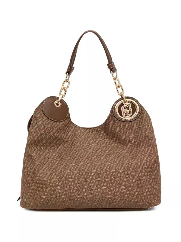 Liu Jo Medium Jacquard Satchel Bag - Neutrals