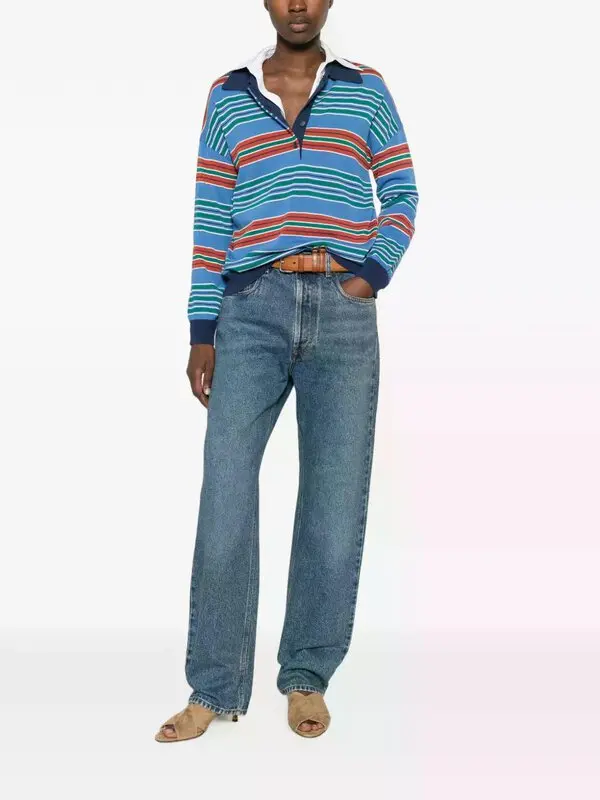 Miu Miu Logo-patch Straight-leg Jeans