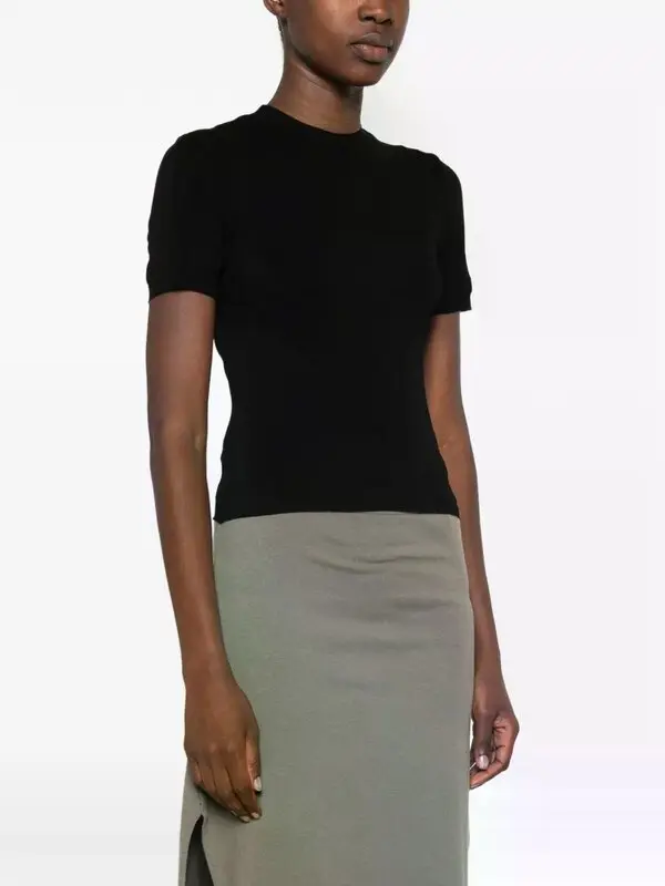 MAISON MARGIELA Short-sleeve T-shirt With Button-fastening Hem