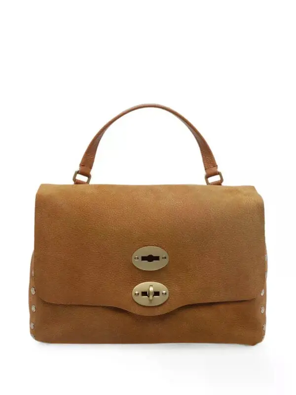 ZANELLATO Postina Jones Stud-embellished Tote Bag - Brown