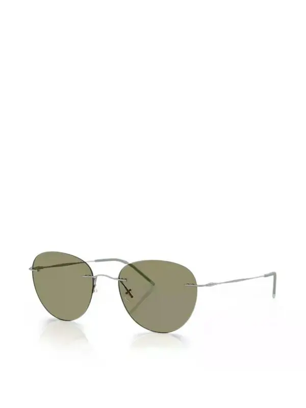 Giorgio Armani Rimless Round-frame Sunglasses