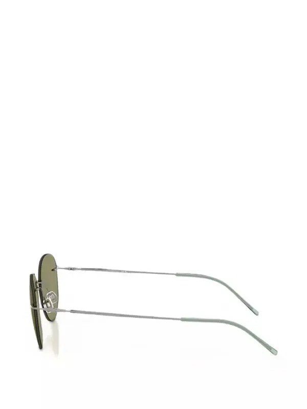 Giorgio Armani Rimless Round-frame Sunglasses