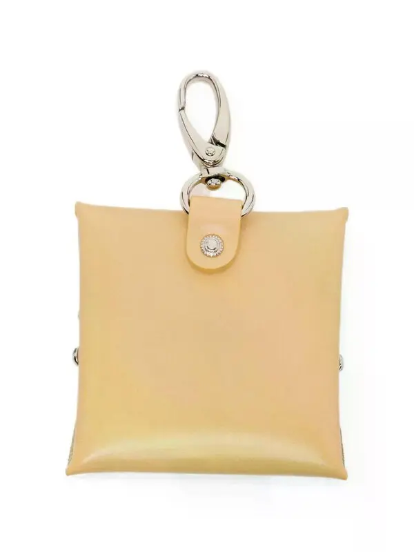 Toga Embellished Leather Coin Purse - Neutrals