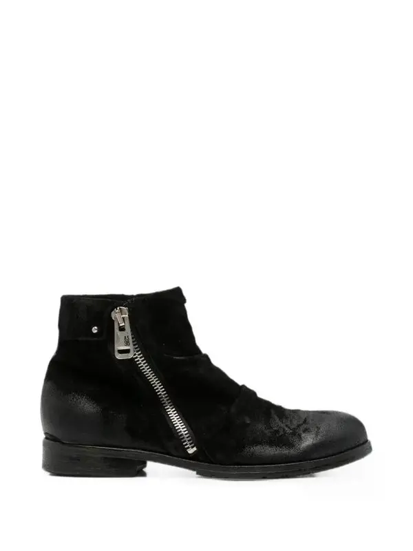 A.S.98 Clash Zip-fastening Leather Ankle Boots