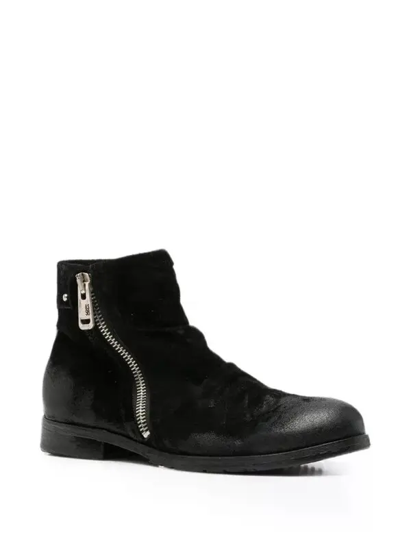 A.S.98 Clash Zip-fastening Leather Ankle Boots
