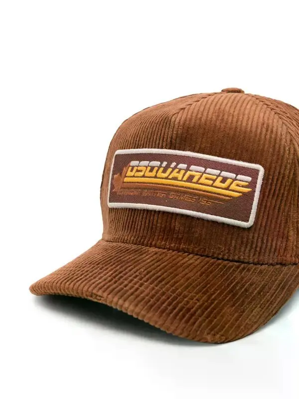 Dsquared2 Logo-patch Corduroy Baseball Cap