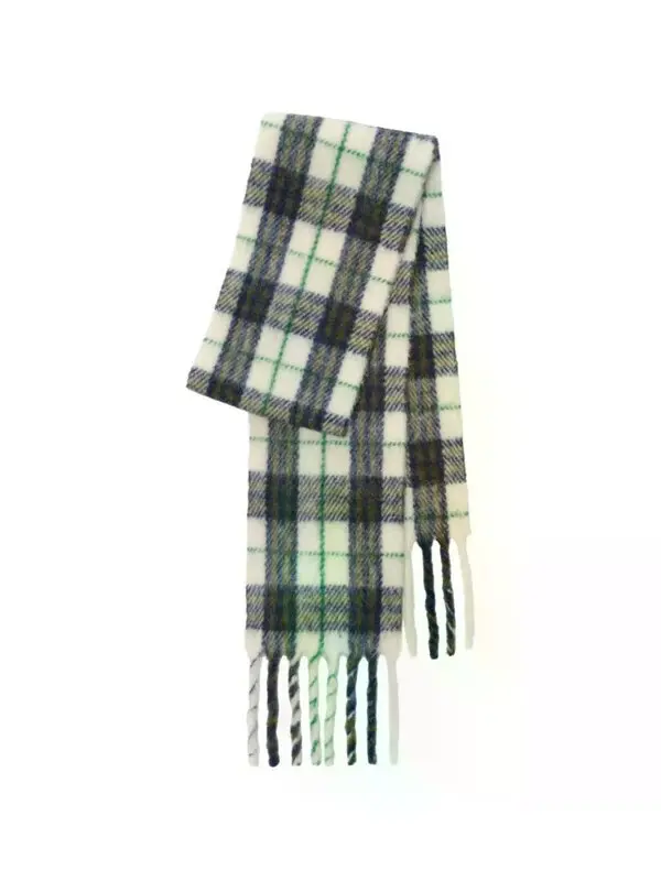 Burberry Narrow Check Alpaca Blend Scarf