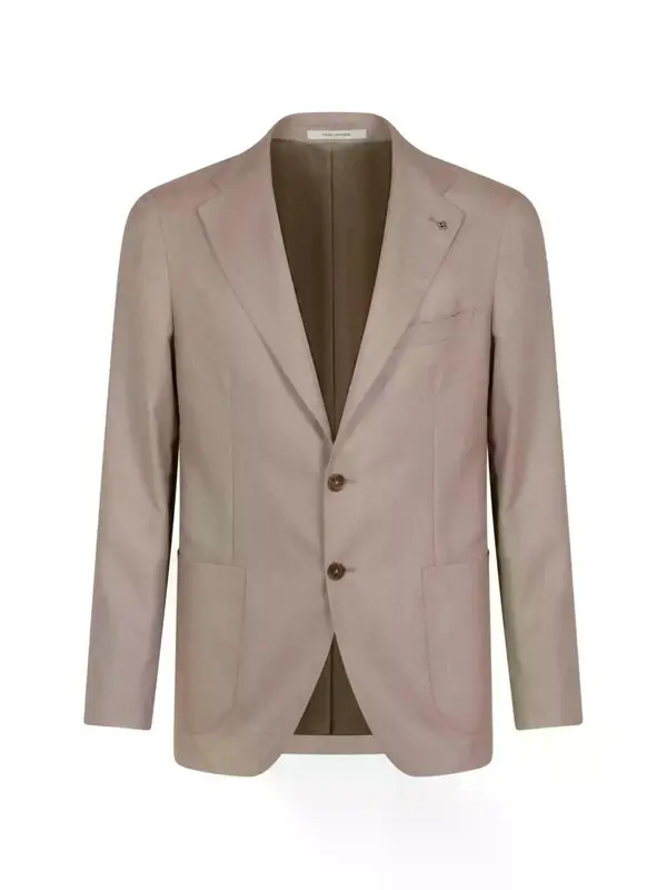 Tagliatore Single-breasted Logo-pin Jacket