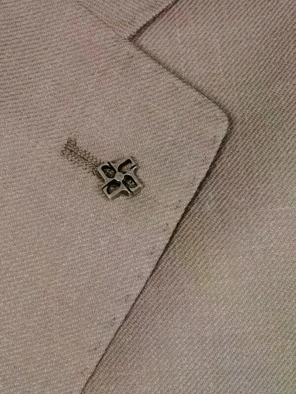 Tagliatore Single-breasted Logo-pin Jacket