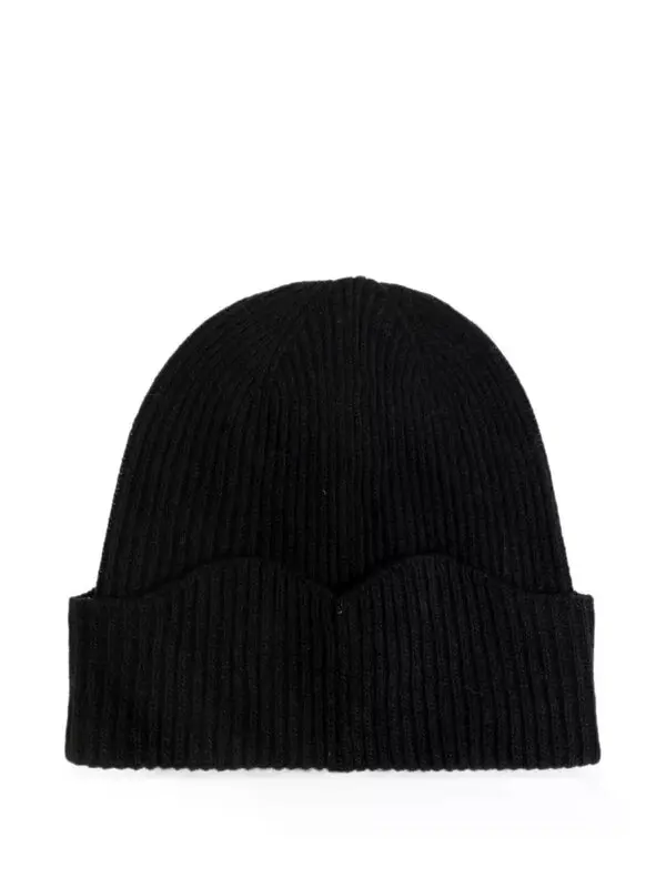 Moschino Logo-intarsia Ribbed Beanie Hat