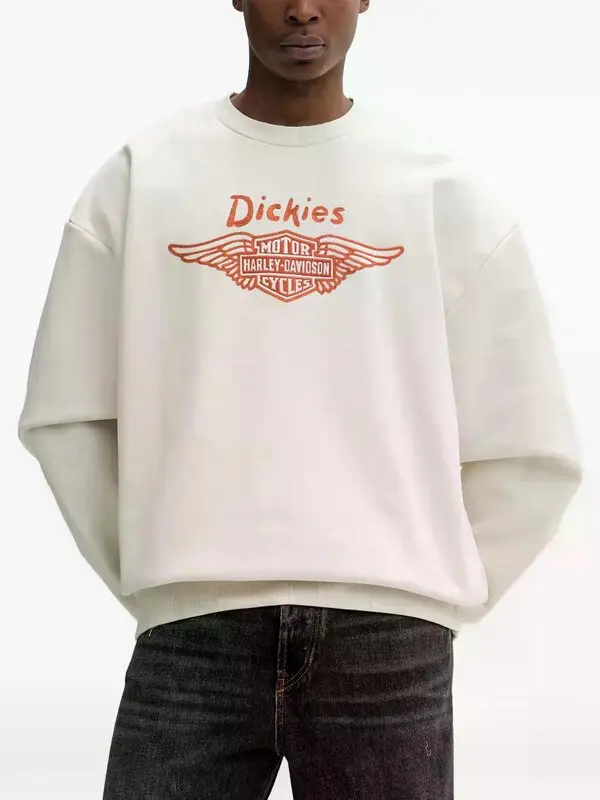 Dickies X Harley-davidson® Embroidered Crew-neck Sweatshirt