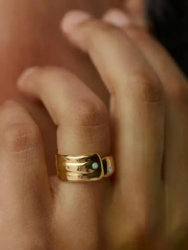 Monica Vinader Hammered Ring