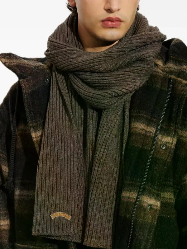 Paul & Shark Ribbed-knit Scarf