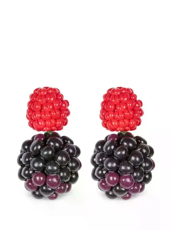 JENNIFER BEHR Frambroise Berry Earrings - Red