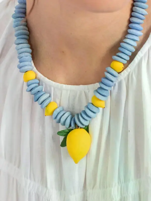 JENNIFER BEHR Citron Lemon-pendant Necklace